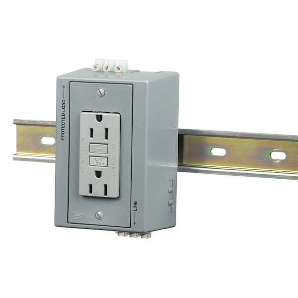 Hubbell Wiring Device-Kellems DIN Rail Utility Box- GFCI Duplex ...