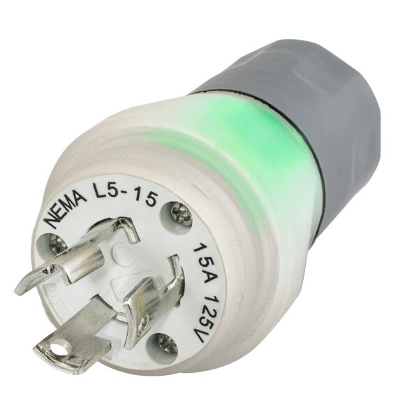 Hubbell Wiring Device-Kellems PLUG, WATERTIGHT, L5-15P, 15A 125V, CLEAR ...