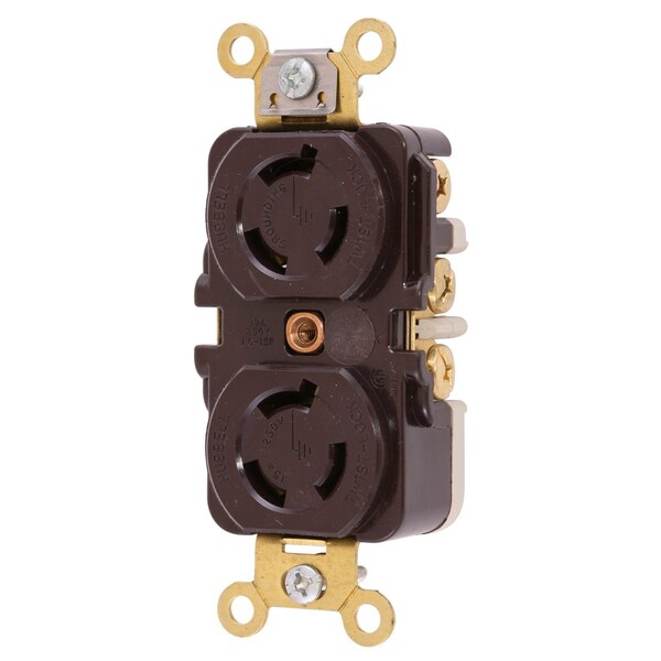 Hubbell Wiring Device-Kellems Locking Receptacle, L6-15R, 15 A, 250V AC ...