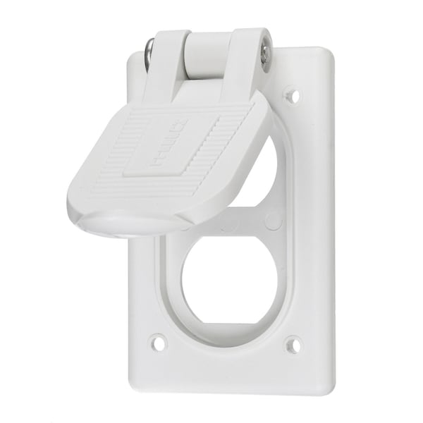 Hubbell Wiring Device-Kellems Electrical Box Cover, 1 Gang, Rectangular ...