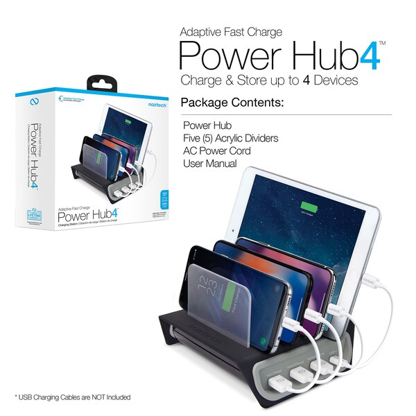 Naztech Naztech Quick Charge Power Hub 4 Charging Dock 14483 | Zoro
