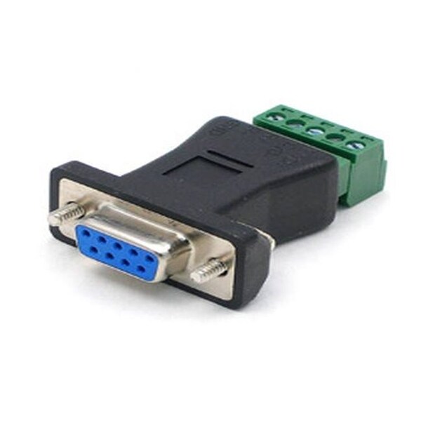 Antaira DB9 Female to 5-pin 3.8mm Terminal Block RS422/485 Adapter for ...