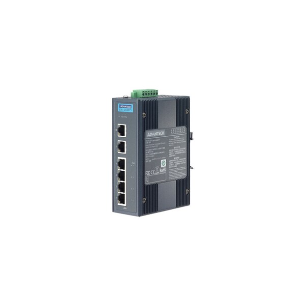 Advantech 6 Port Industrial Switch With 4 Port Poe EKI-2526PI-AE | Zoro