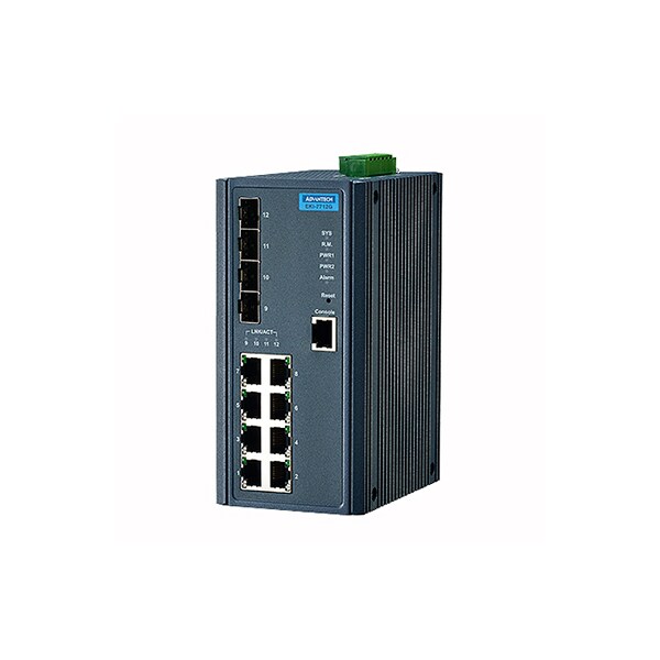 Advantech 8G + 4Sfp Port Managed Ethernet Switch EKI-7712G-4FI-AU | Zoro