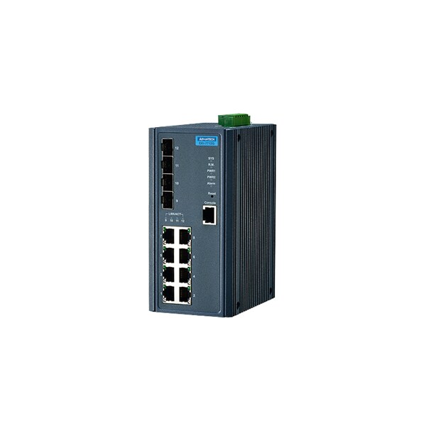 Advantech 8G + 4Sfp With Poe -10 ~ 60¿ EKI-7712G-4FP-AE | Zoro