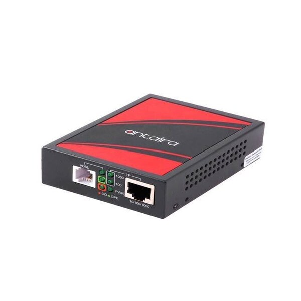 Antaira Ethernet over VDSL2 Converter - 1-10/100/1000Tx + 1-VDSL2/RJ11 ...