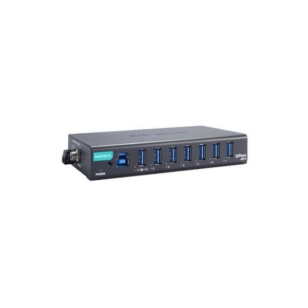 Moxa 7-port industrial-grade USB 3.2 hubs, -40 to 85 Degrees C ...