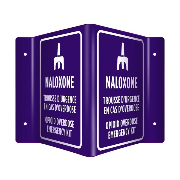 Aek Naloxone Opioid Overdose Emergency Kit 3D Sign English French ...