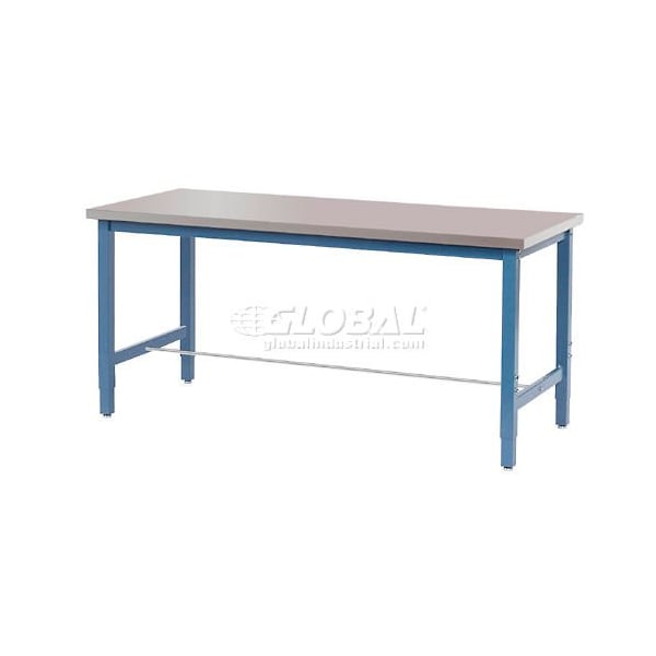 Global Industrial 72x30 Adj. Height Workbench Square Tube Leg ...