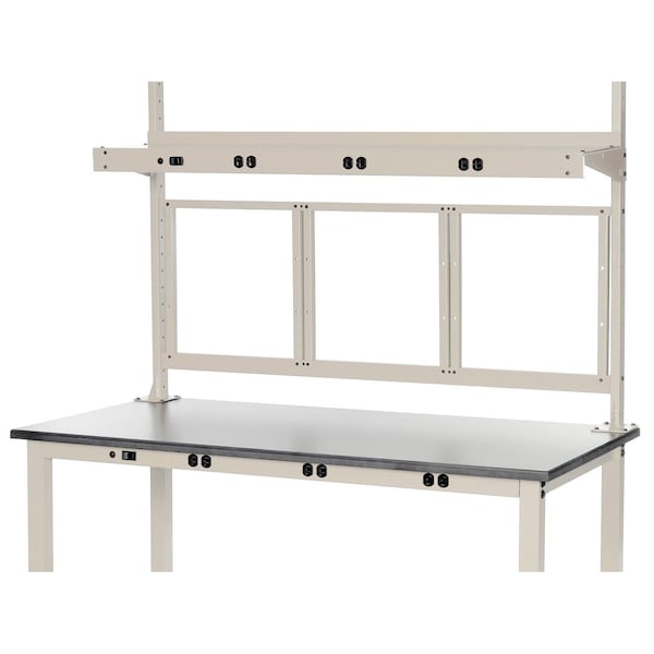 Global Industrial Panel Mounting Kit for 60inW Bench, Tan 249292ATN | Zoro