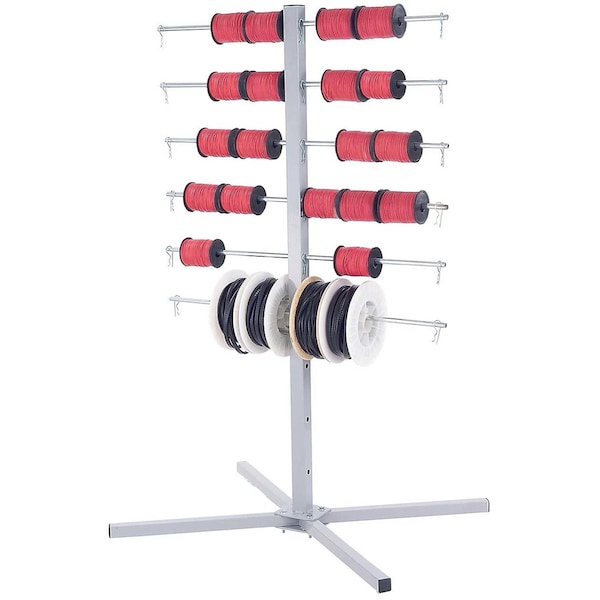 Global Industrial Stationary Reel Dispenser, 6 Axles 184629 | Zoro