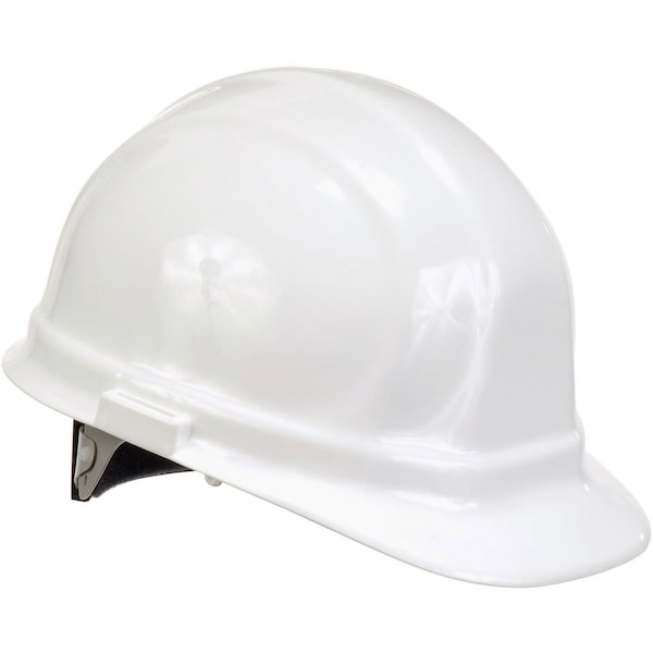 Erb Safety ERBOmega II Hard Hat, 6-Point Ratchet Suspension, White ...