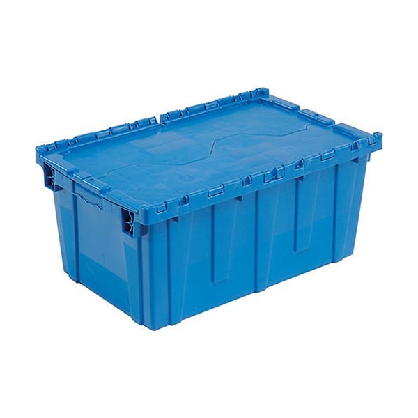 Global Industrial Plastic Attached Lid Shipping & Storage Container, 25 ...