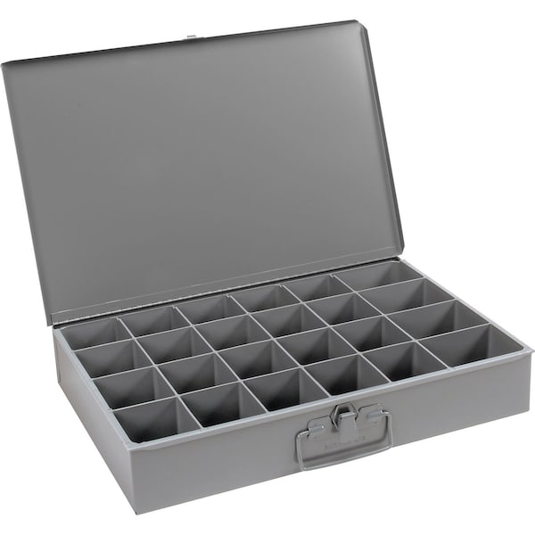 Durham Mfg Durham Steel Scoop Compartment Box, 24 Compartments, 18 x 12 ...