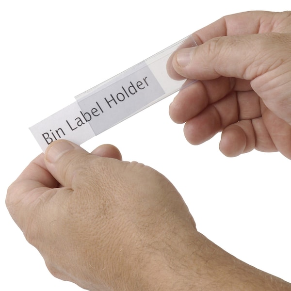 Aigner Index Tri-Dex Label Holder 1-1/4 x 3 for Stacking Bin, 25PK TR ...