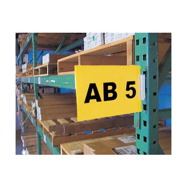 Aigner Index Warehouse Aisle Pallet Rack Sign Kit - 5-1/2x8-1/2 - White ...