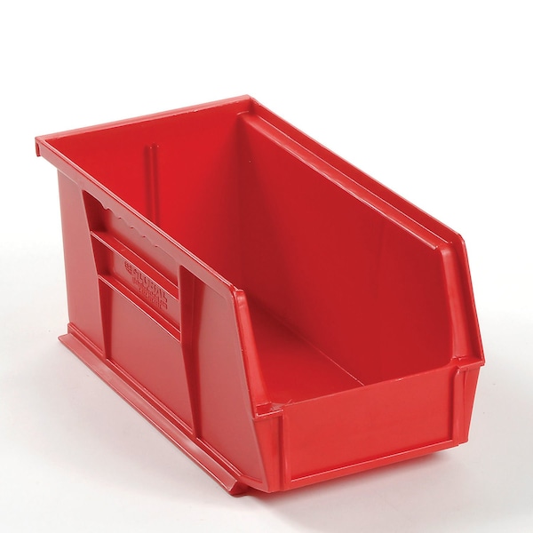 Global Industrial Storage Bin, Plastic, Red, 5 in H 269682RD | Zoro