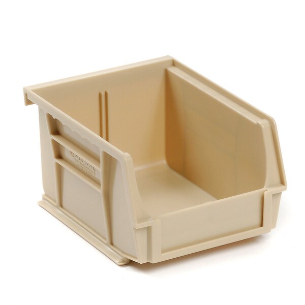Global Industrial Hang & Stack Storage Bin, Plastic, Tan, 3 in H ...