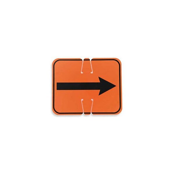 Cortina Safety Products Cone Sign - Reversible Arrow - Black on Orange ...
