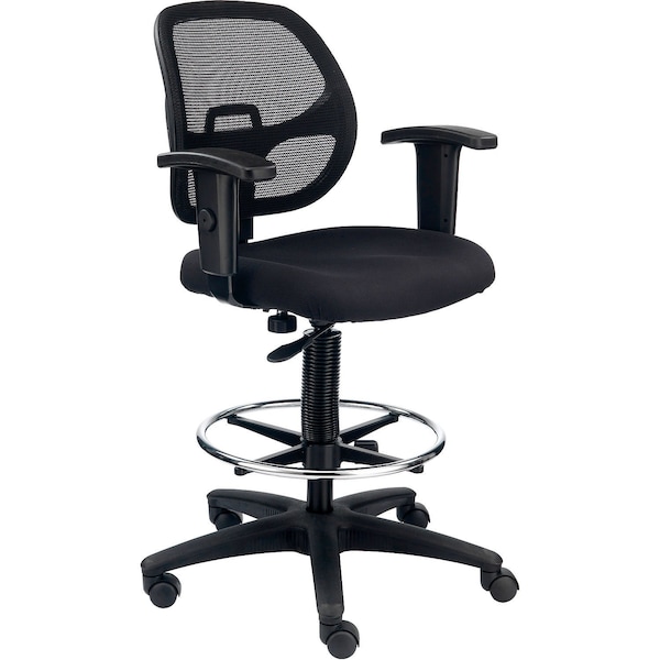 Global Industrial Mesh Back/Fabric Seat Drafting Stool 695262 | Zoro