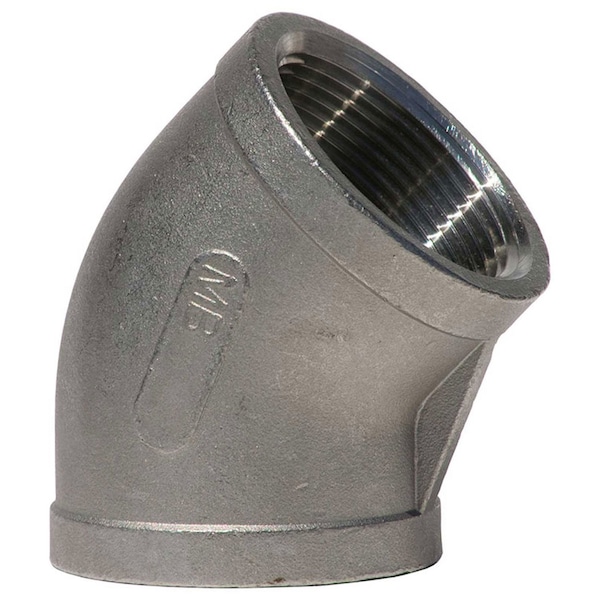 Merit Brass Co 3/4 304 Stainless Steel 45 Degree Elbow, FNPT, Class 150 ...