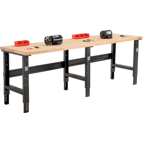 Global Industrial Extra Long Workbench, 96 x 36in, Adjustable Height ...