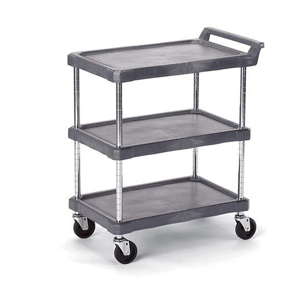 Olympic Storage Economical Polymer Utility Carts - 28Wx17D Shelf - 3 ...