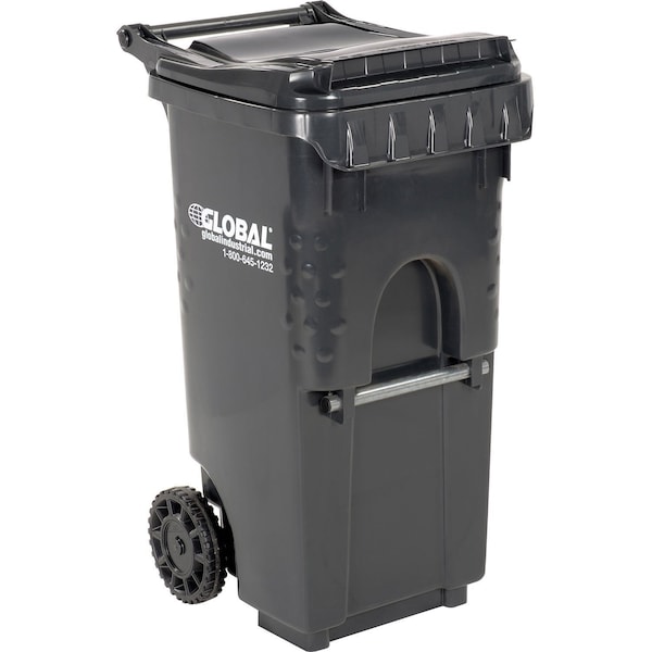 Otto Global Industrial 35 Gallon Mobile Trash Container, Gray 3955050F ...