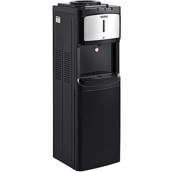 Global Industrial Tri-Temp Top Load Water Dispenser, Black with ...
