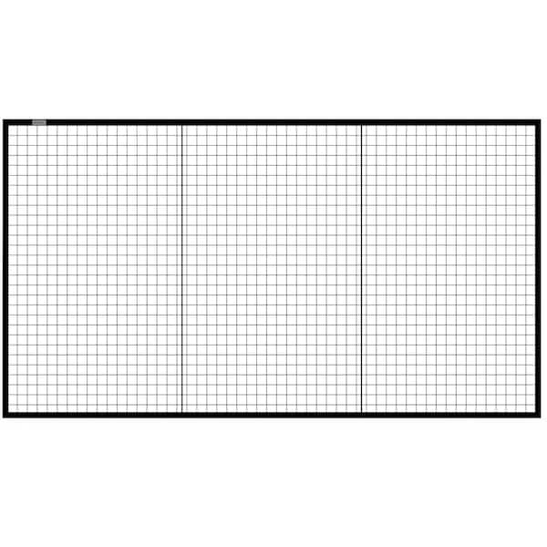 Global Industrial Machine Wire Guard Panel, 9'W, Black 800490BK | Zoro