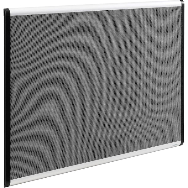 Global Industrial Fabric Mesh Bulletin Board, 48inW x 36inH, Gray ...