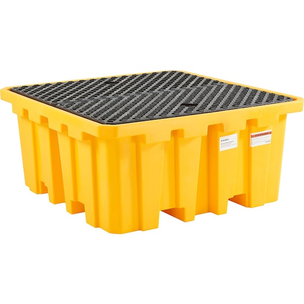 Global Industrial IBC Spill Containment Pallet with Drain, 365 Gallon ...
