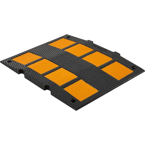 Global Industrial Rubber Speed Hump, Middle Section 670779 | Zoro