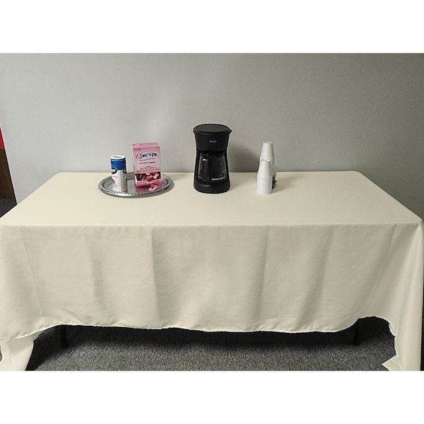 Intedge Table Cloth Ivory 90X90 TCM9090-IVORY | Zoro