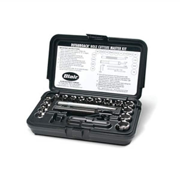 Blair Rotabroach Master Set, 1/4"To 3/4"Hole Cutters, Arbor, Pilots ...