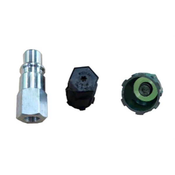 Fjc R-1234yf Aluminum straight adapter with JRA Valve core with cap 1/8 ...