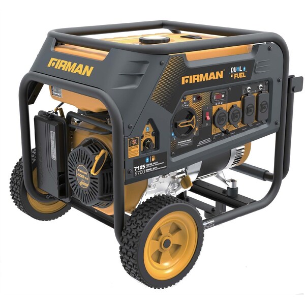 Firman Firman Power Equip. 5700/7100 Watt Dual Fuel Manual Generator ...