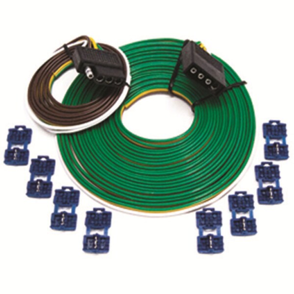 The Best Connection 4-Way Trailer Connector Wiring Kit 2506F | Zoro
