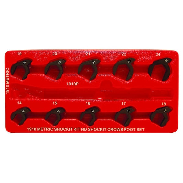 Lock Technology Metric Shockit Crows Foot Set LTILT1910 | Zoro
