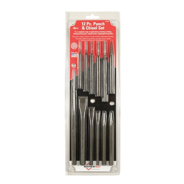 Mayhew 12-Pc Punch And Chisel Set 61040 | Zoro