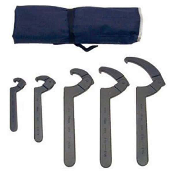 Martin Adjustable Hook Spanner Wrench Set SHW5K | Zoro