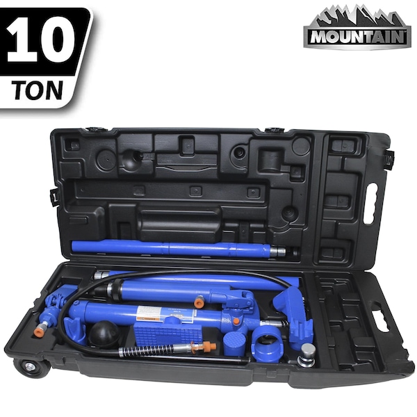 Mountain 10 Ton Portable Ram Kit With Heavy Duty Blowmolded Case ...