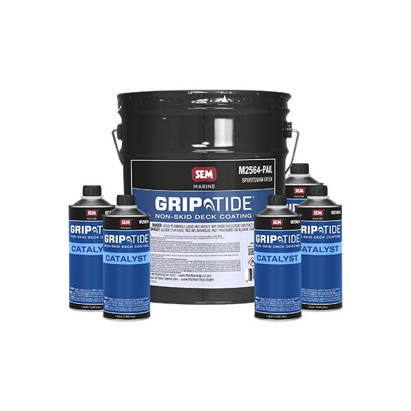 Sem Paints GripTide Non-Skid Deck Coating, Sportsman Green Kit M25645 ...