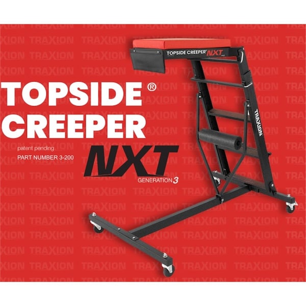 Traxion Engineered Products Topside Creeper NXT 3rd Generation 3-200 | Zoro