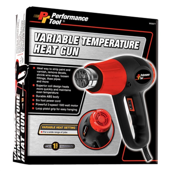Performance Tool variable temp heat gun W50077 | Zoro