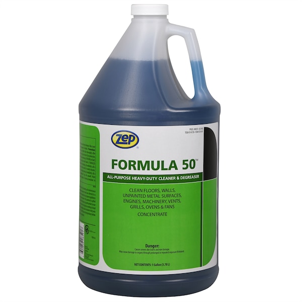 Zep Formula 50, All-Purpose HD Cleaner & Degreaser, 1 gal. 85924 | Zoro