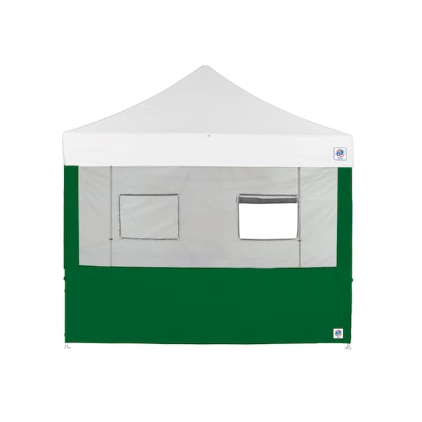 E-Z Up TAA Compliant Food Booth Sidewall, 10' W x 10' H, Forest Green ...