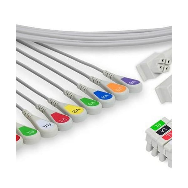Ilc Replacement for Philips Pagewriter Tc30 EKG Leadwires Snap ...