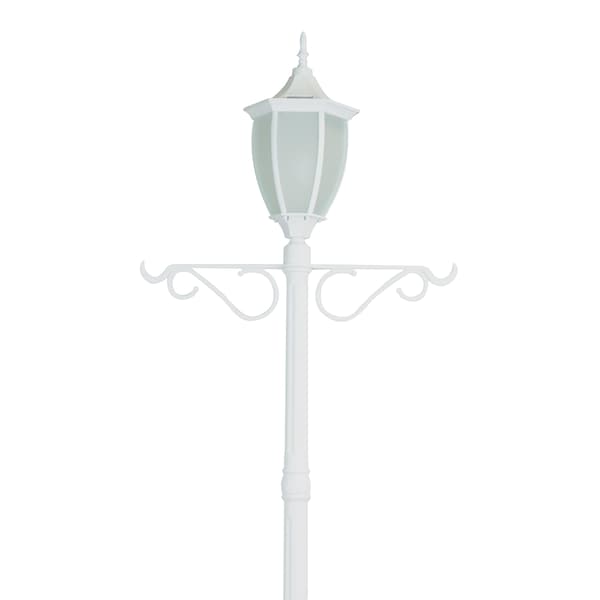 Sun-Ray Sun-Ray Crestmont Flaming LED Solar Lamp Post and Planter ...