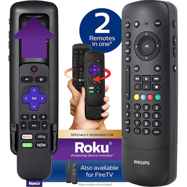 Philips Philips 4-Device Universal Slide In Remote Control, Roku ...